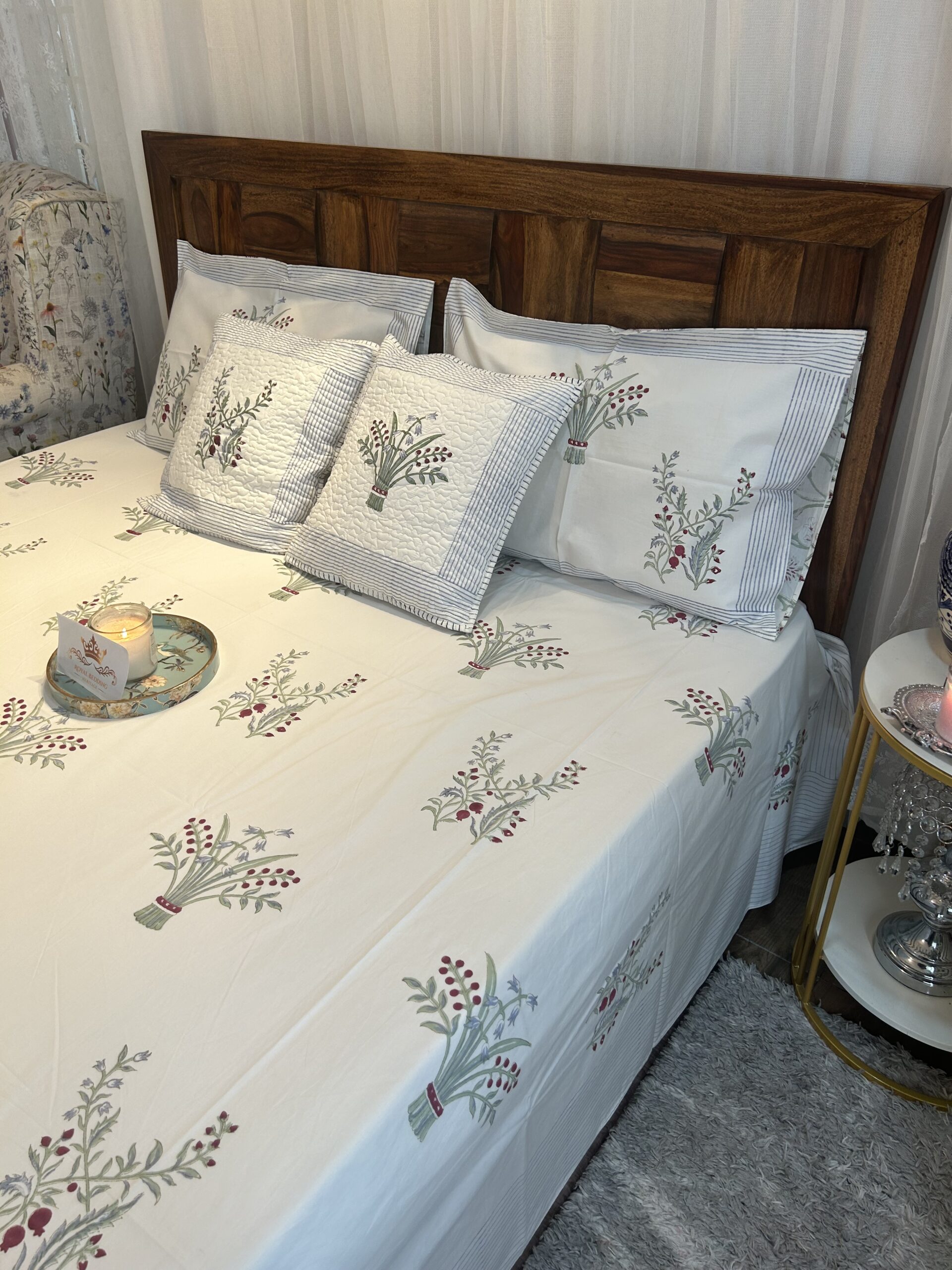 Aqua Leaf – Royal Bedding Heritage