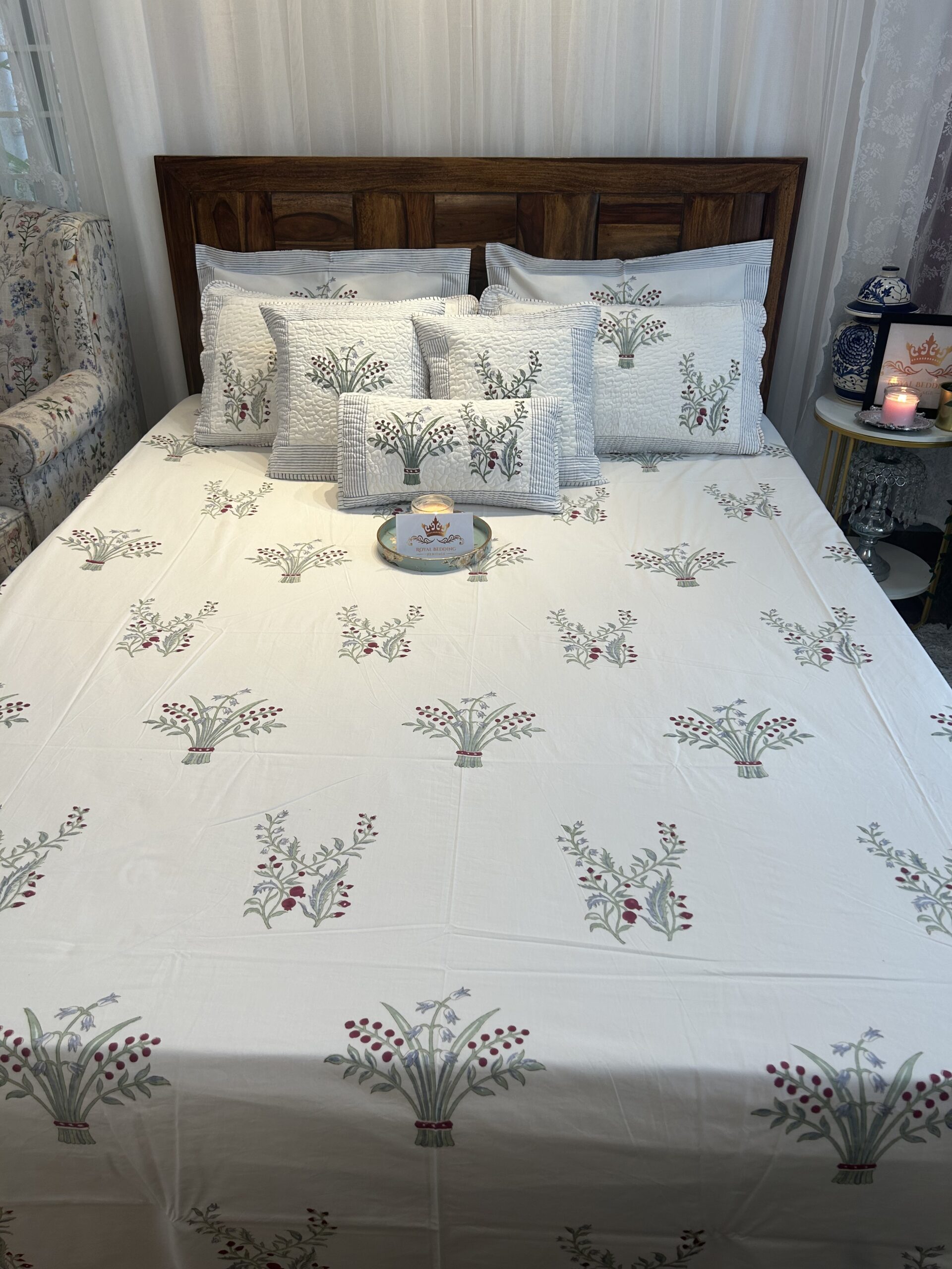 Aqua Leaf – Royal Bedding Heritage
