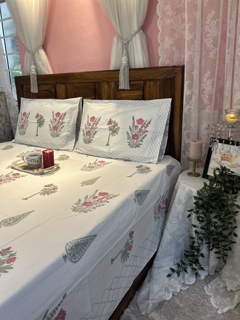 Lotus Dreamscape – Bedsheet set – Royal Bedding Heritage